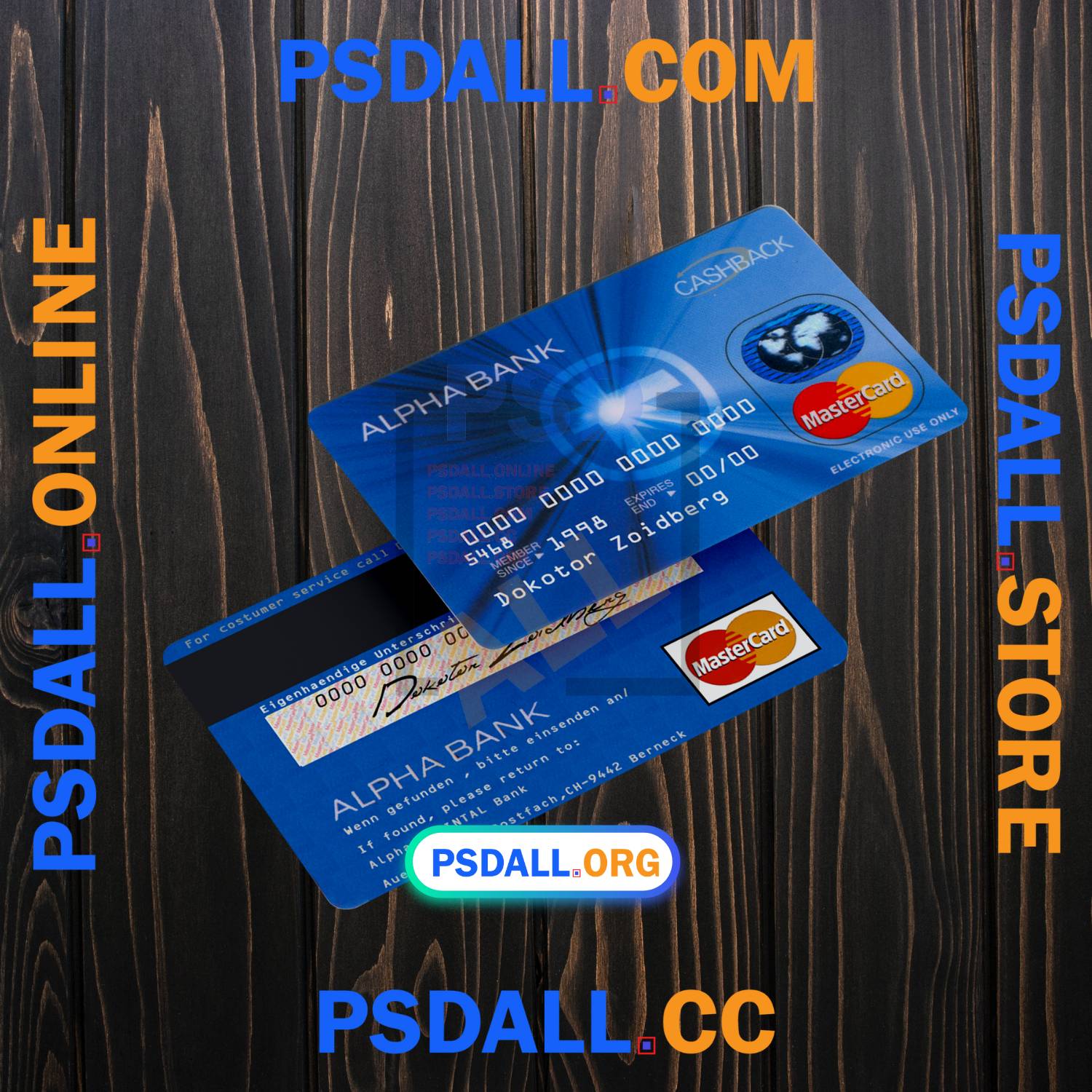 Alphabank Mastercard PSD Template - psdall.org