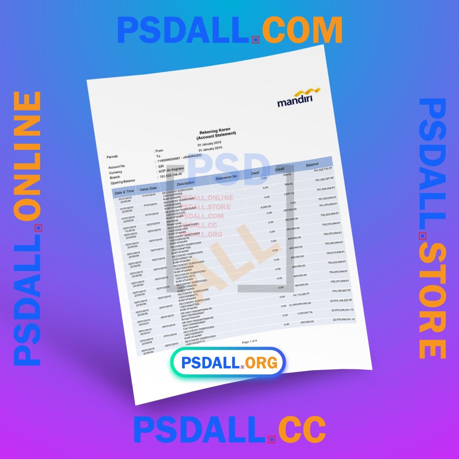 Indoneisa Mandiri Bank Statement V2 - psdall.org